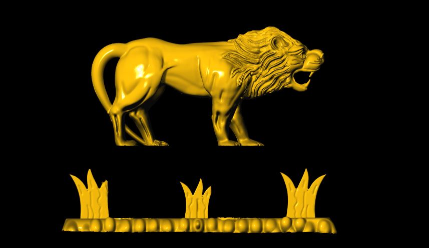 lion 3d model 3dm file
